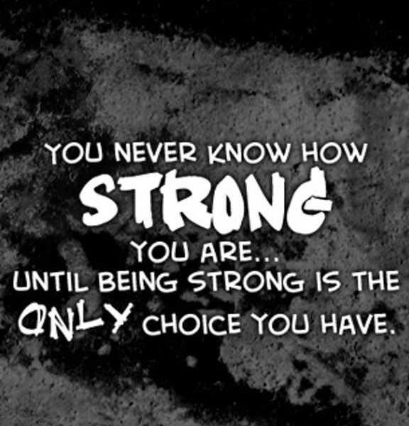 Strength Quotes: How Strong You Are, Only Choice You Have Quotes about ...