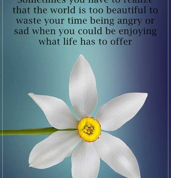 Positive Life Quotes Beautiful World Sometimes You Have to Realize ...
