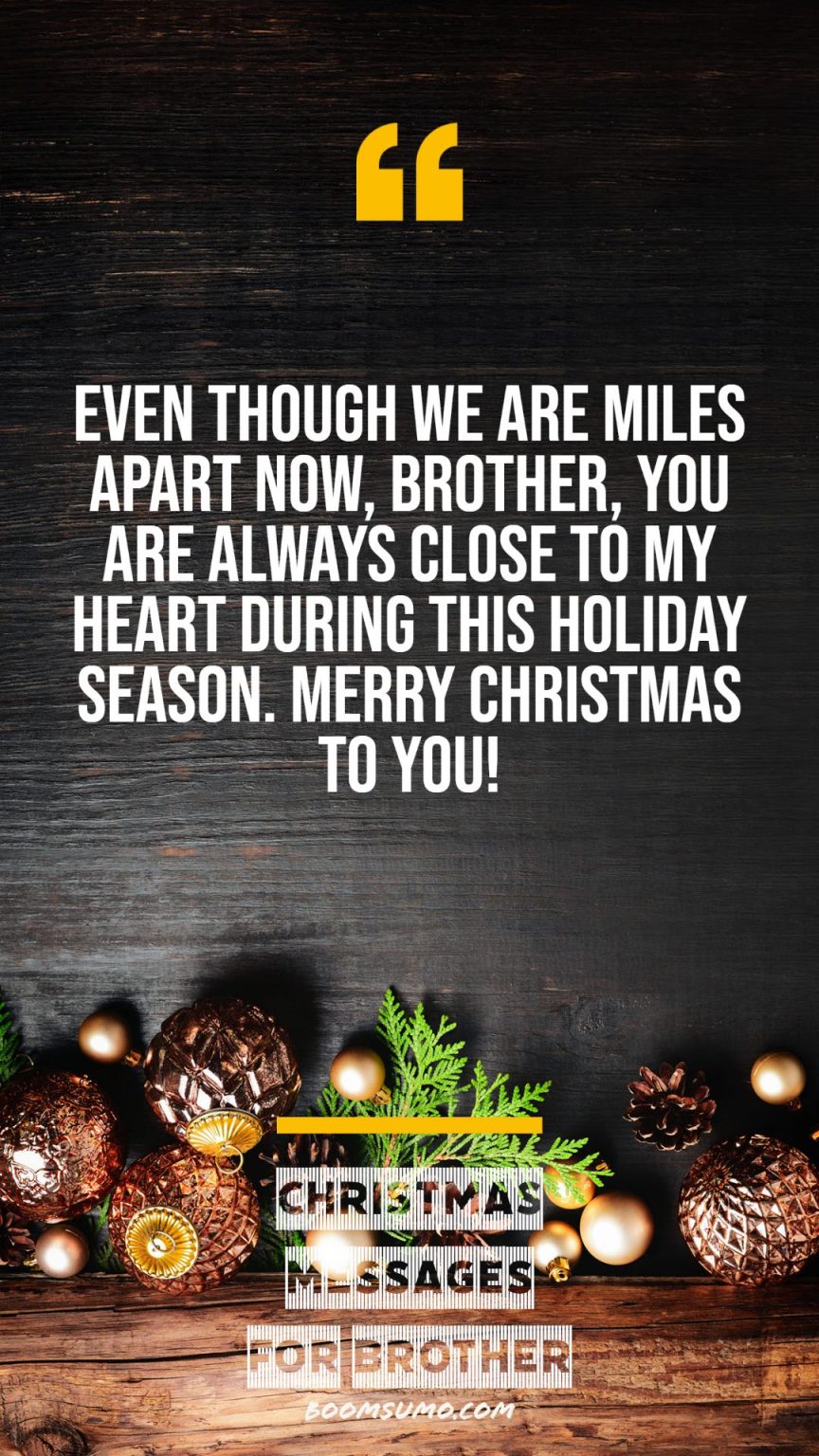 60 Christmas Messages For Brother – Happy Merry Christmas Messages ...
