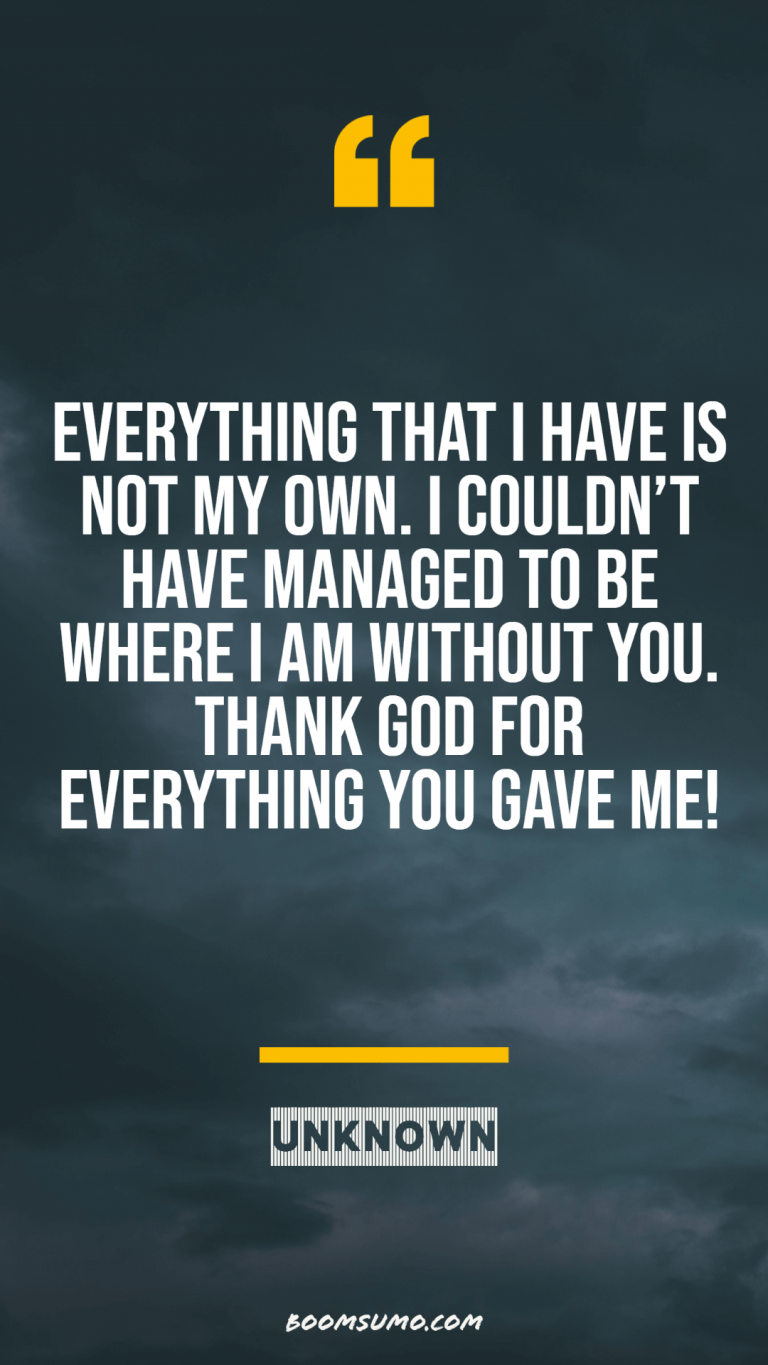 70 Thank You God Quotes And Sayings - Words Of Encouragement - BoomSumo