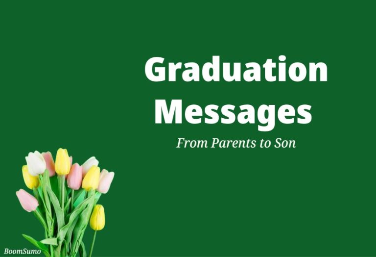 Best Graduation Messages From Parents to Son - BoomSumo