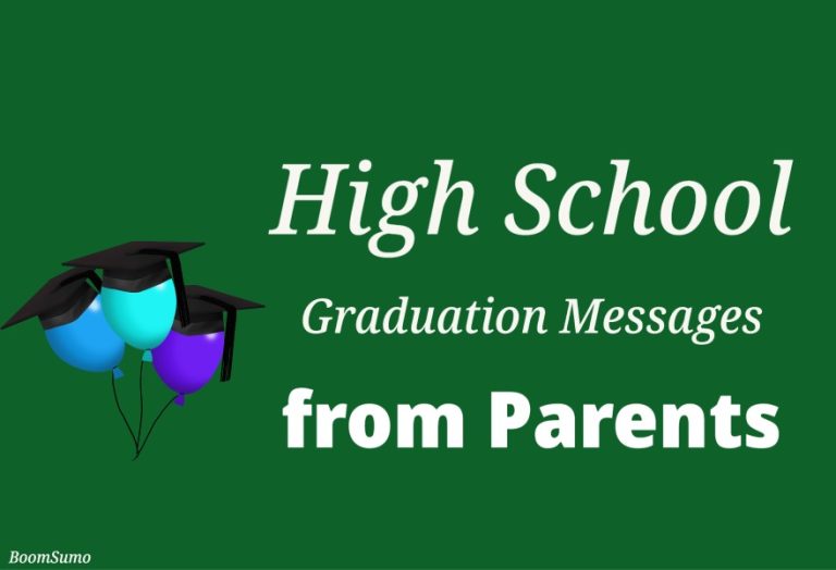 Best High School Graduation Messages from Parents - Congratulations ...