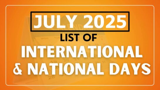 Important Days in July 2025: National and International Special Dates ...